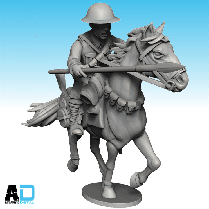 3D Printable Great War British Cavalry by Wargames Atlantic