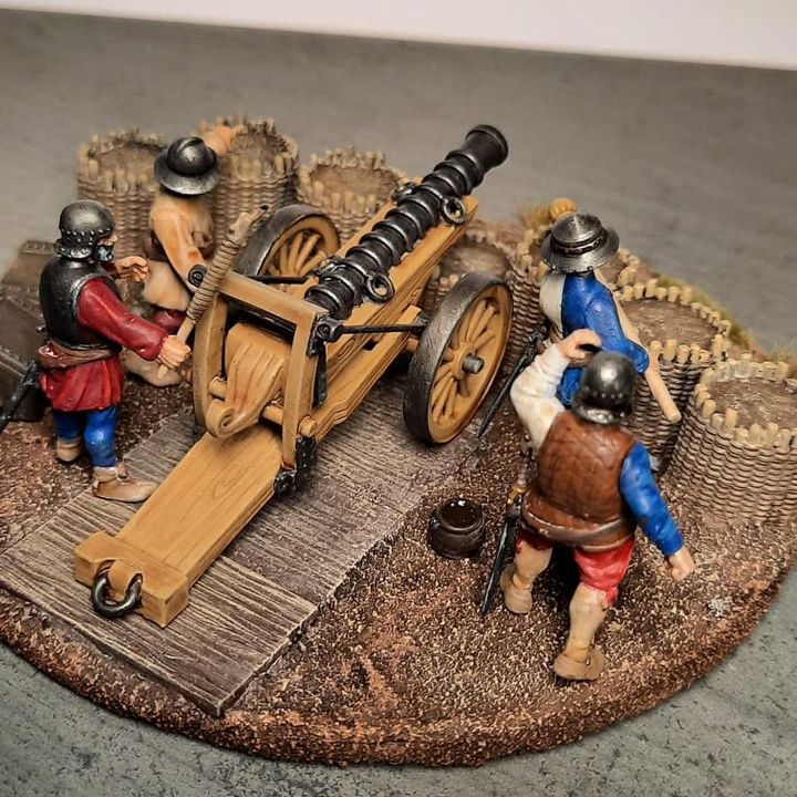 3D Print of Burgundian Serpentine Cannon by jopa44