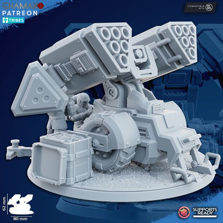 3D Printable Freedom Guard Multi Rocket Launcher by Ghamak