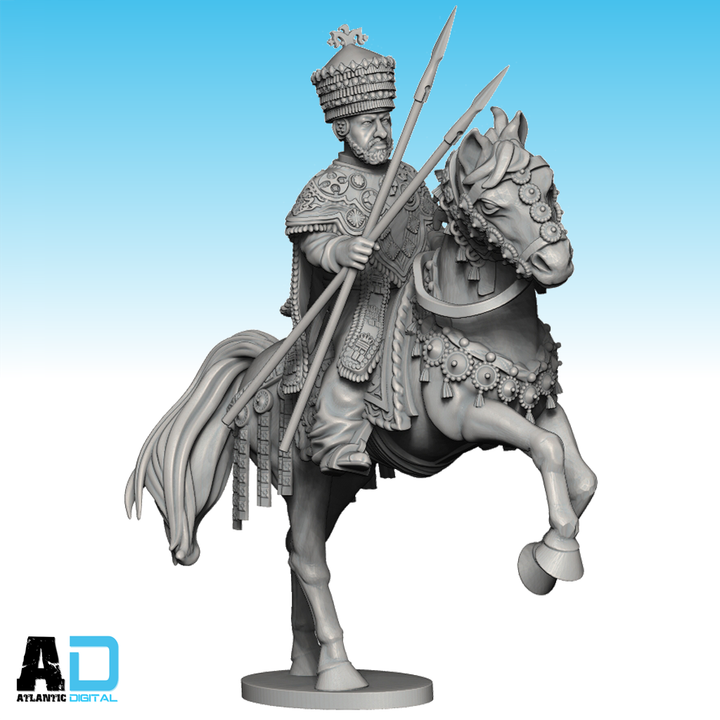 3D Printable Menelik II, Emperor of Ethiopia by Wargames Atlantic