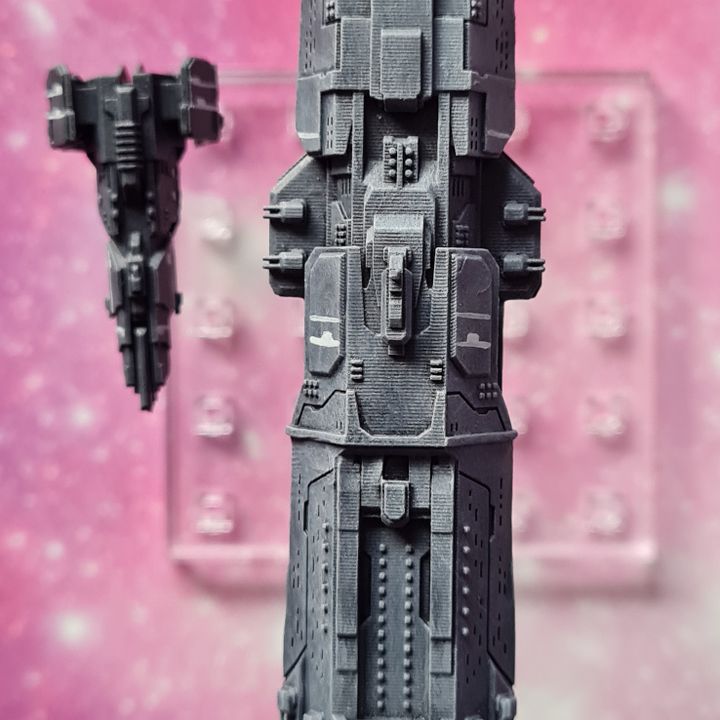 3D Printable Vindication class light battleship by Lee McColl