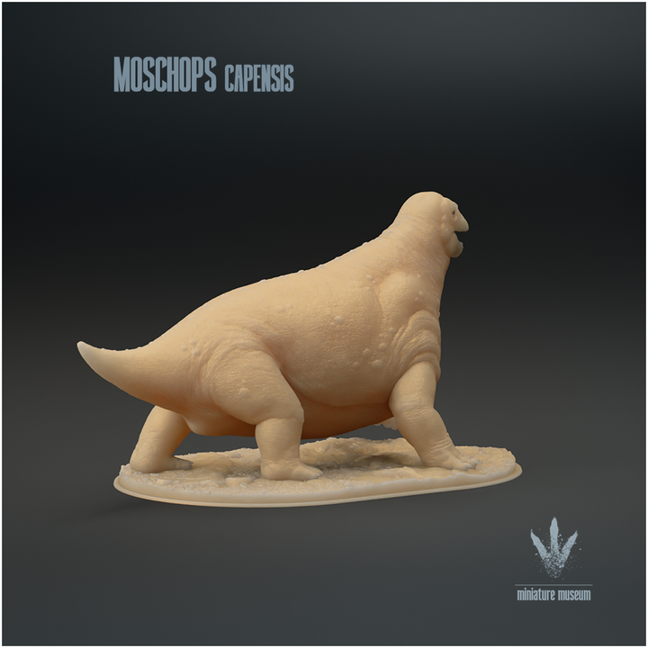 3D Printable Moschops capensis : Walking by Miniature Museum