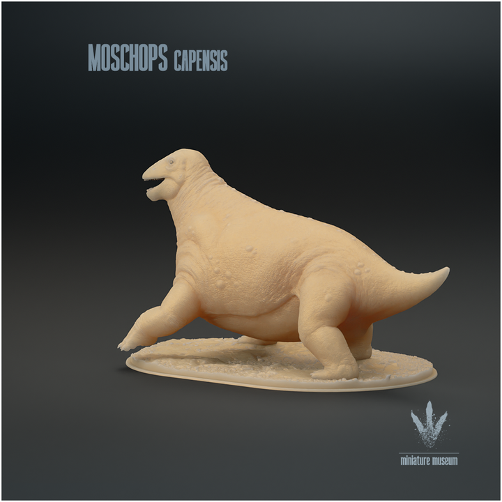 3D Printable Moschops capensis : Walking by Miniature Museum