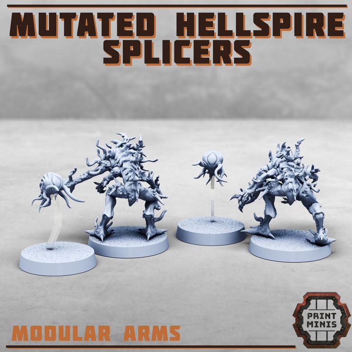 3D Printable Mutated Hellspire Splicers by Print Minis
