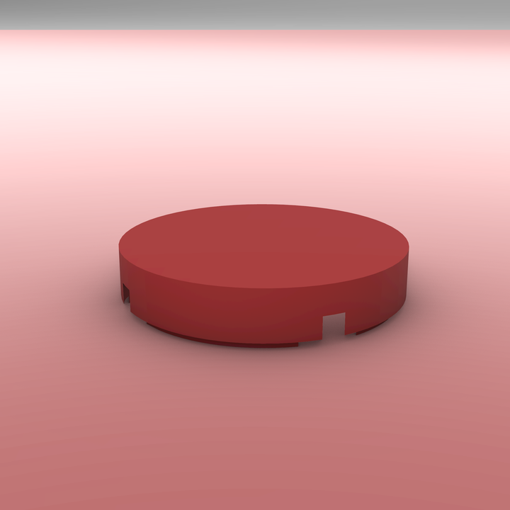 3D Printable LEGO Round Flat Tile 2X2 by VLAD-MARIUS