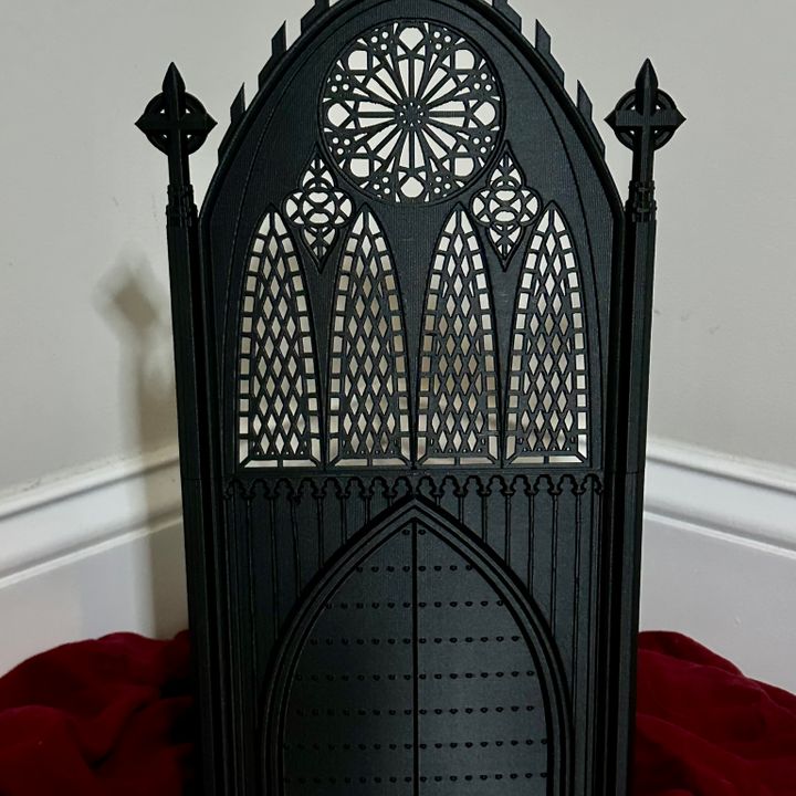 3D Printable Gothic Cathedral Jewelry Display by Rye Moore