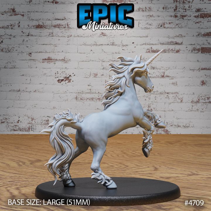 3D Printable Unicorn Classic / Horned Pegasus Fable Monster / Magic ...