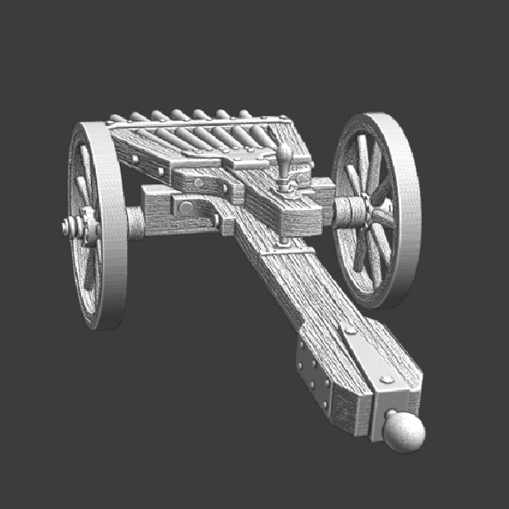 3D Printable Medieval organ/multi barrel gun by Northern Crusades ...