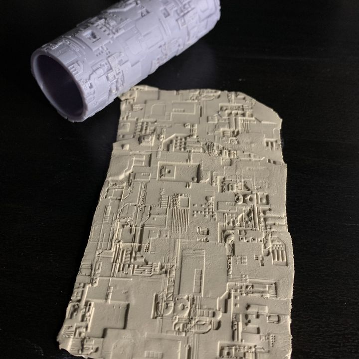 3D Printable Texture Rolling Pin for Clay and Polymer - Perfect for ...