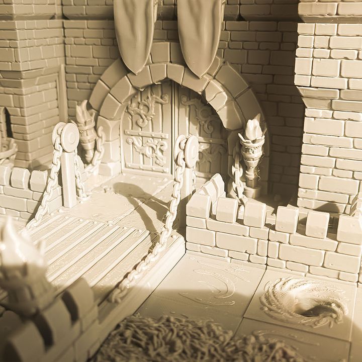 3D Printable RAMPARTS & RUINS (Dungeon Blocks) by Dungeon Blocks