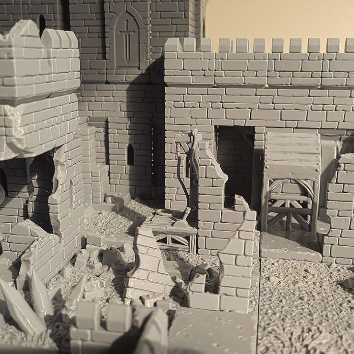3D Printable RAMPARTS & RUINS (Dungeon Blocks) by Dungeon Blocks