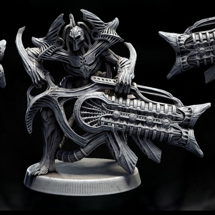 3D Printable TechnoMech Infantry (pose 3 of 7) by Mini Monster Mayhem