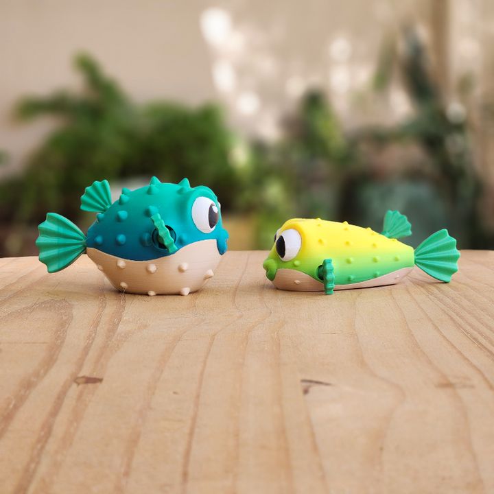 3D Printable PUFFER FISH by Rogi Studios