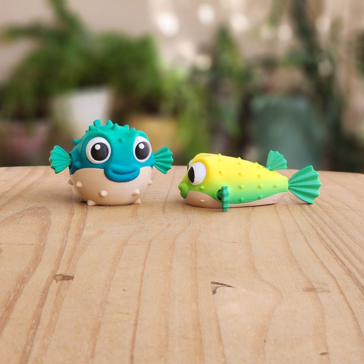 3D Printable PUFFER FISH by Rogi Studios