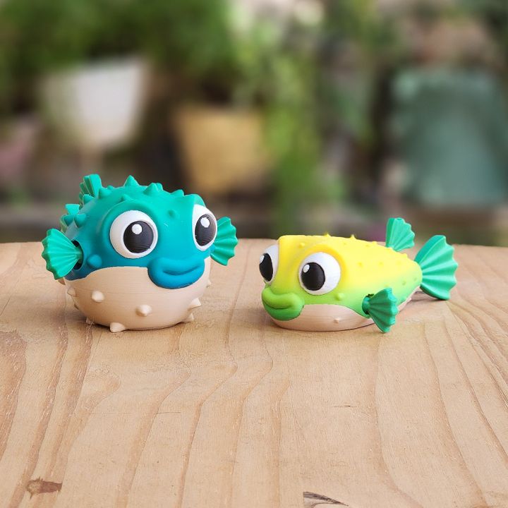 3D Printable PUFFER FISH by Rogi Studios