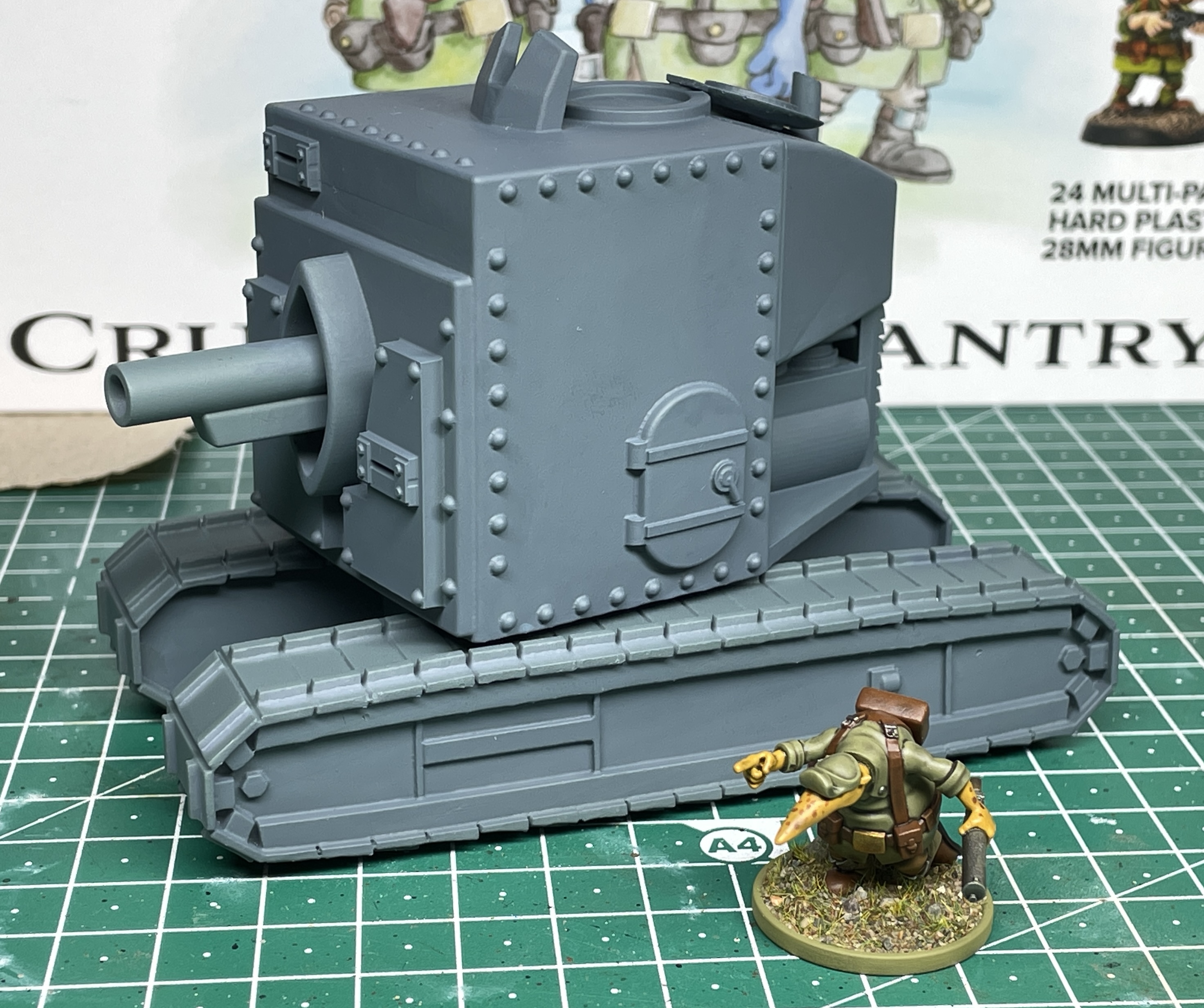 3D Printable Crusader Baeliog Heavy Gun Tractor by Josh Qualtieri
