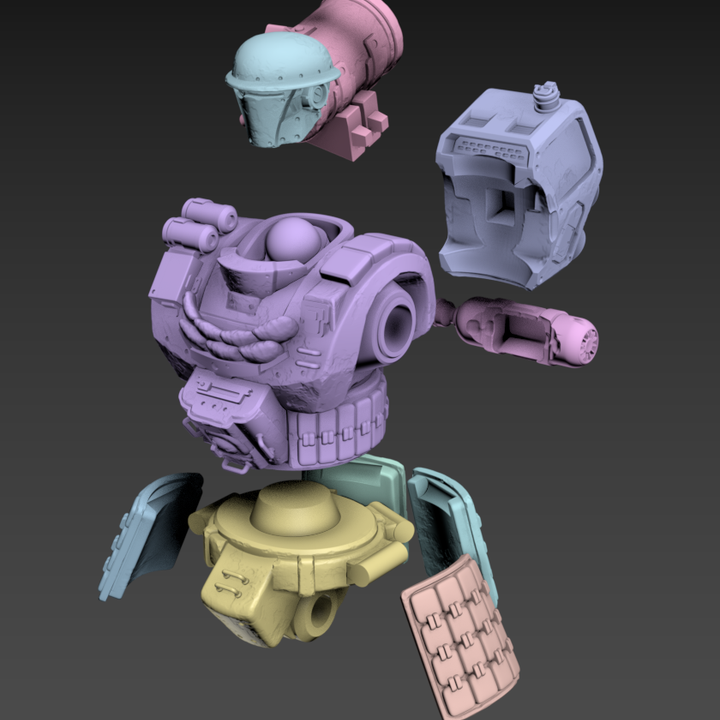 3D Printable Drake Poseable 100mm set by Extra Guy