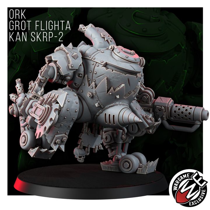 3D Printable ORK GROT FLIGHTA KAN SKRP-2 by Wargame Exclusive