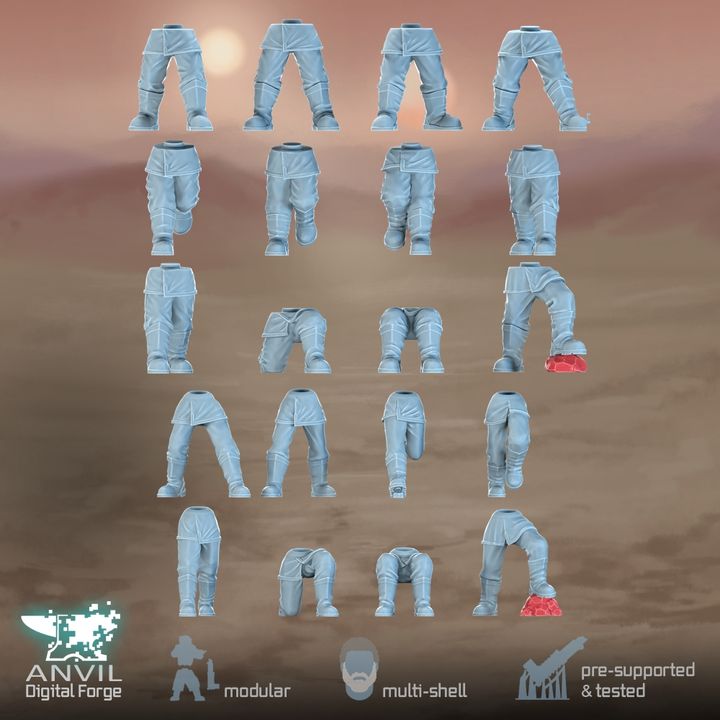 3D Printable British Space Force - Modular Dress Uniform Infantry ...