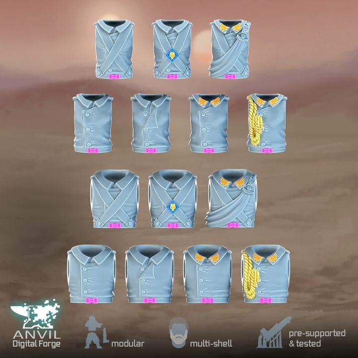 3D Printable British Space Force - Modular Dress Uniform Infantry ...