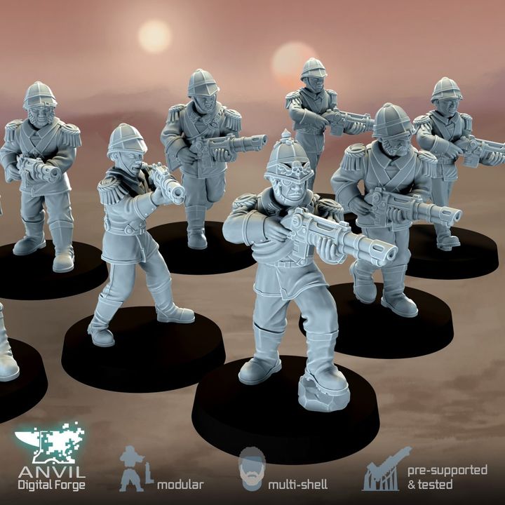 3D Printable British Space Force - Modular Dress Uniform Infantry ...