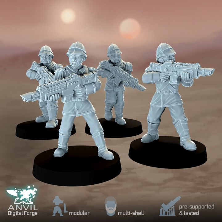 3D Printable British Space Force - Modular Dress Uniform Infantry ...