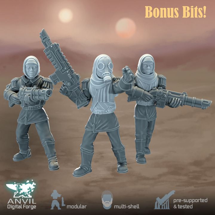 3D Printable British Space Force - Modular Dress Uniform Infantry ...