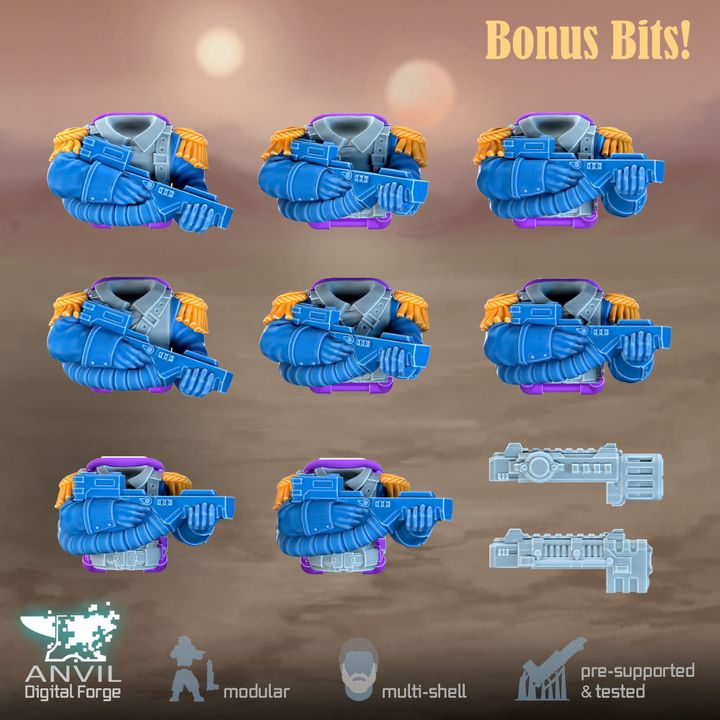 3D Printable British Space Force - Modular Dress Uniform Infantry ...