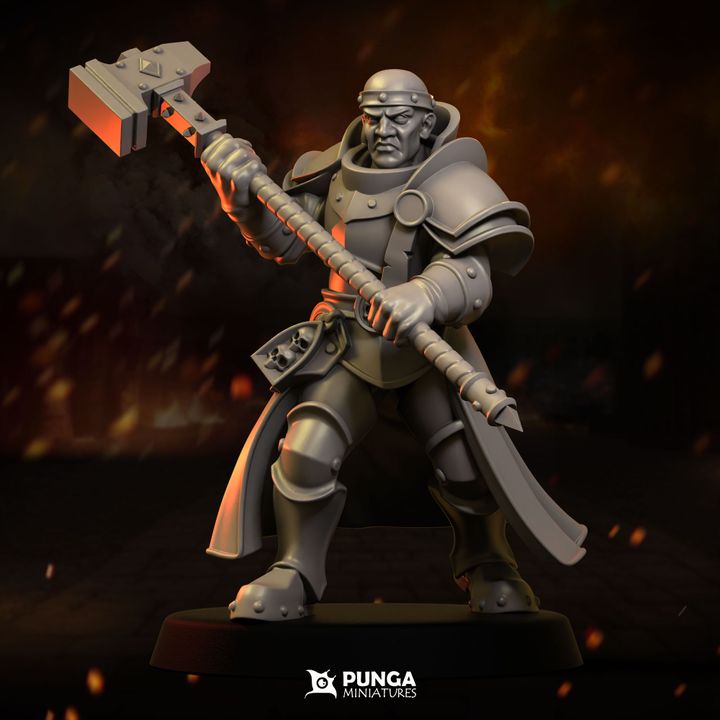 3D Printable Priest 4 by Punga Miniatures