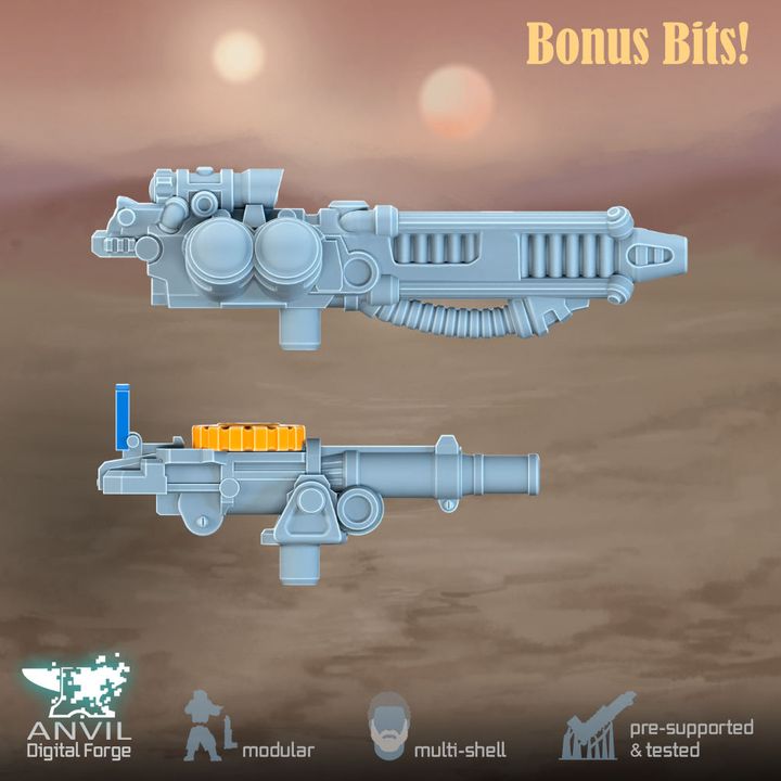 3D Printable British Space Force - Modular Heavy Weapon Pack + Bonus ...