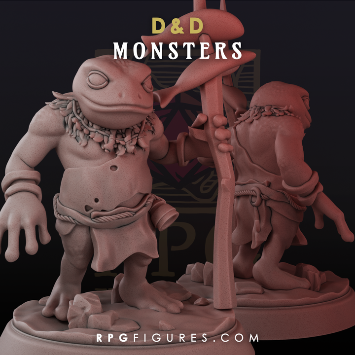 3D Printable D&D Monsters - Bullywug by RPG Figures