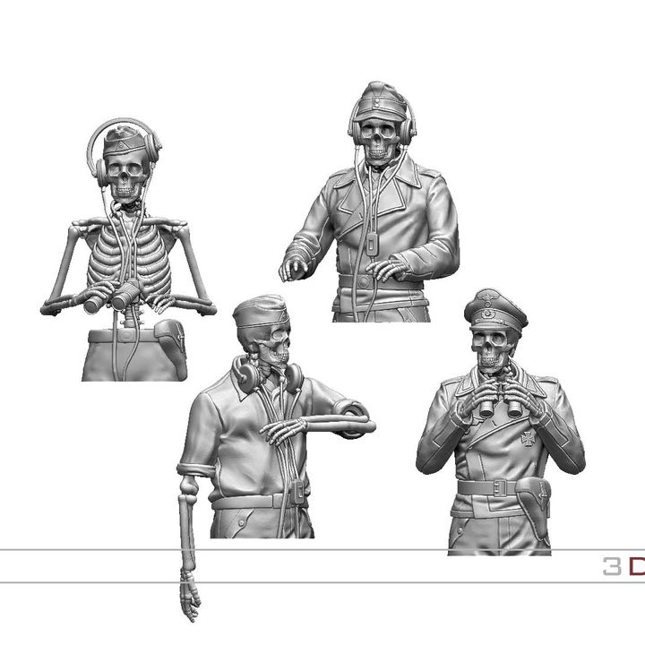 Download german tank crew skeletons von Tishchenkov Dmitrii