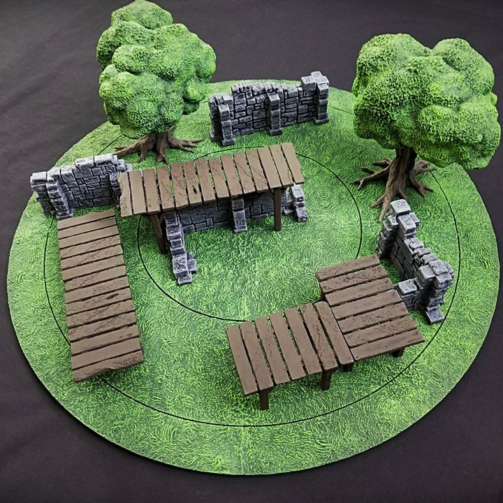 3D Printable Ultimate Dungeon Terrain - Grass by Terrainify