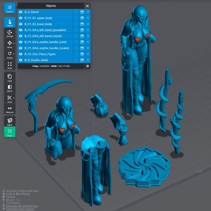 3D Printable FIGURINE COLLECTION / TRICK OR TREAT / 3 PIECES by Chagarin