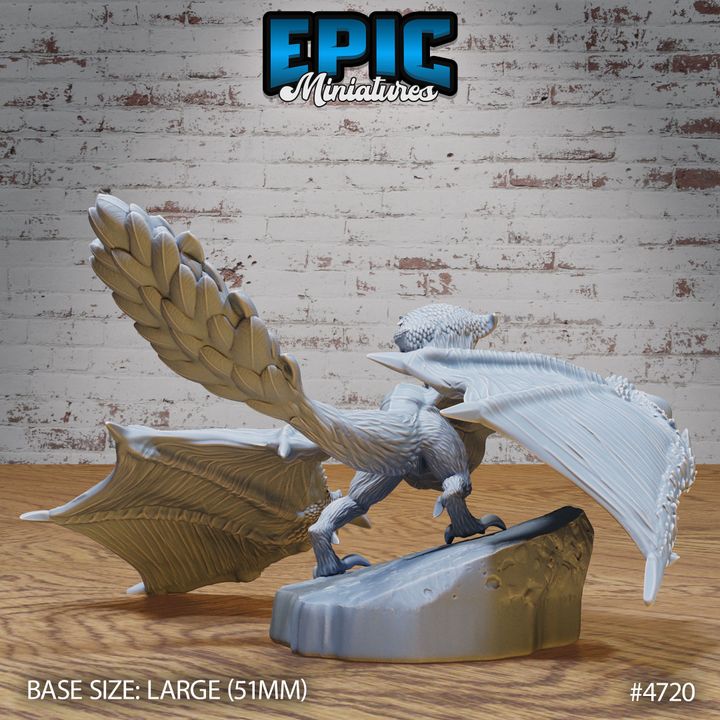 3D Printable Owl Wyvern Set / Dragon Bird Hybrid / Bulky Mountain ...