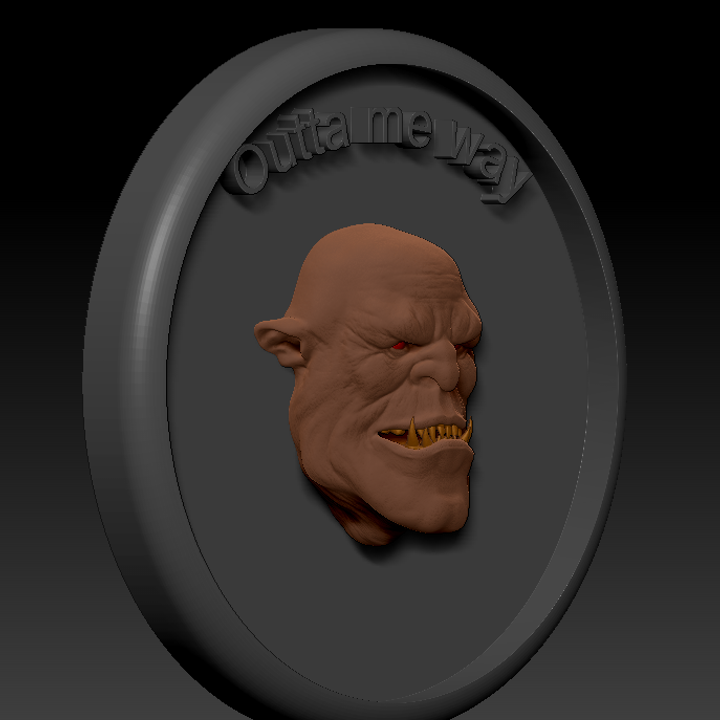 3D Printable Ogre Objective Marker by Tabula-Rasa-Gaming