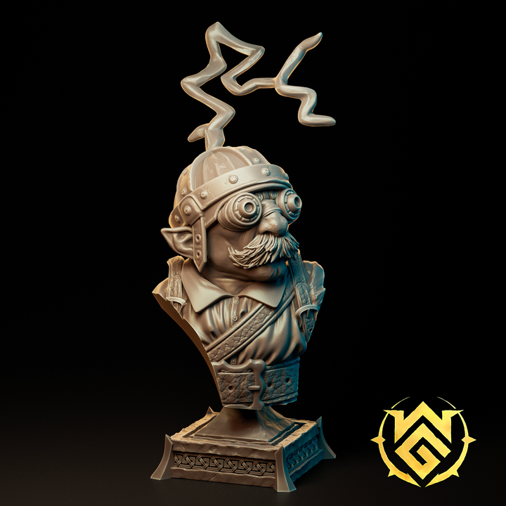 3D Printable Bust - The Electromancer by The Witchguild