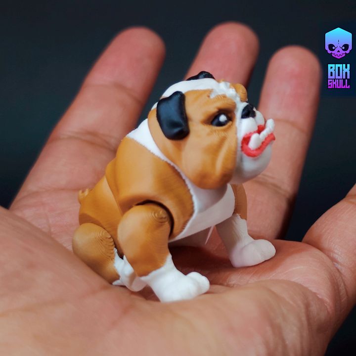 3D Printable BULLDOG - PET - FLEXI - ARTICULATED - PRINT IN PLACE by ...