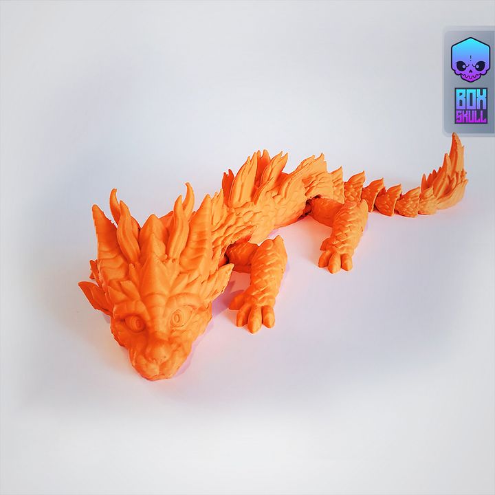 3D Printable Baby Dragon - Flexi - Articulated by BOXSKULL