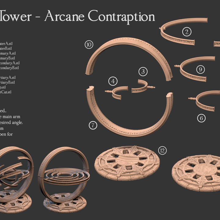 3D Printable Wizard Tower Arcane Portal & Cage by Making Tlon