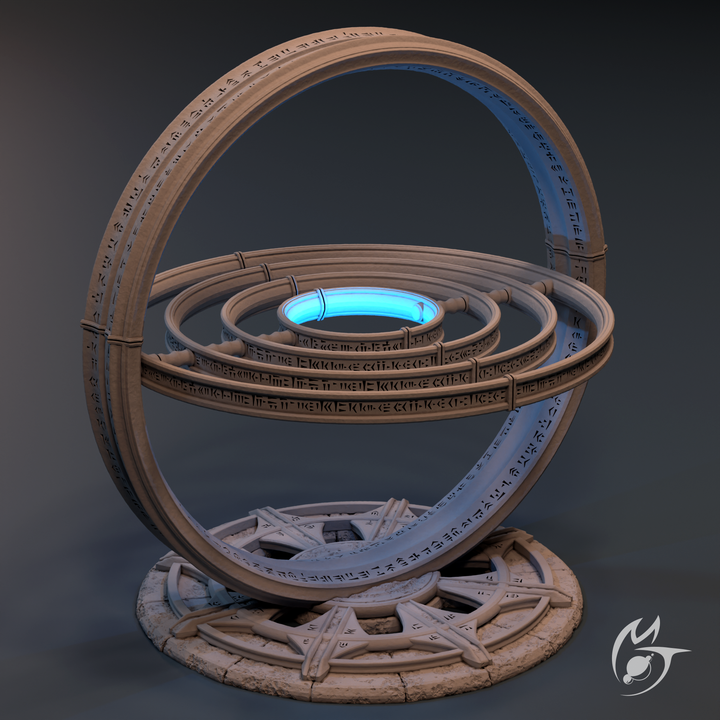 3D Printable Wizard Tower Arcane Portal & Cage by Making Tlon