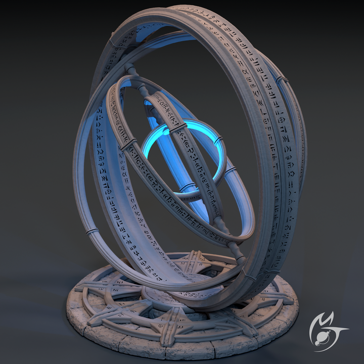 3D Printable Wizard Tower Arcane Portal & Cage by Making Tlon