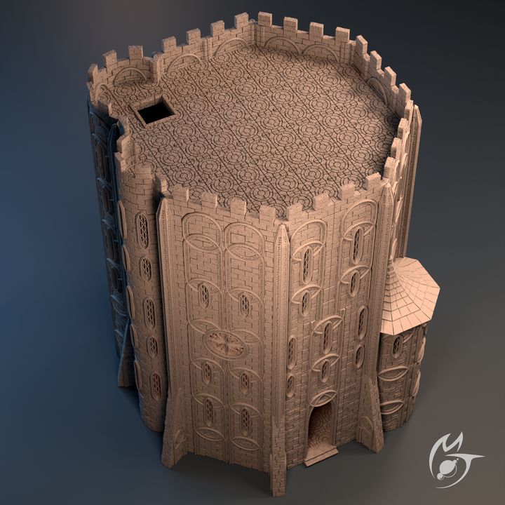 3D Printable Wizard Tower - modular OpenLOCK structure by Making Tlon