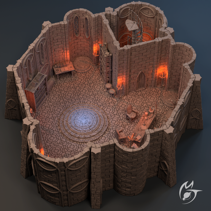 3D Printable Wizard Tower Bundle by Making Tlon