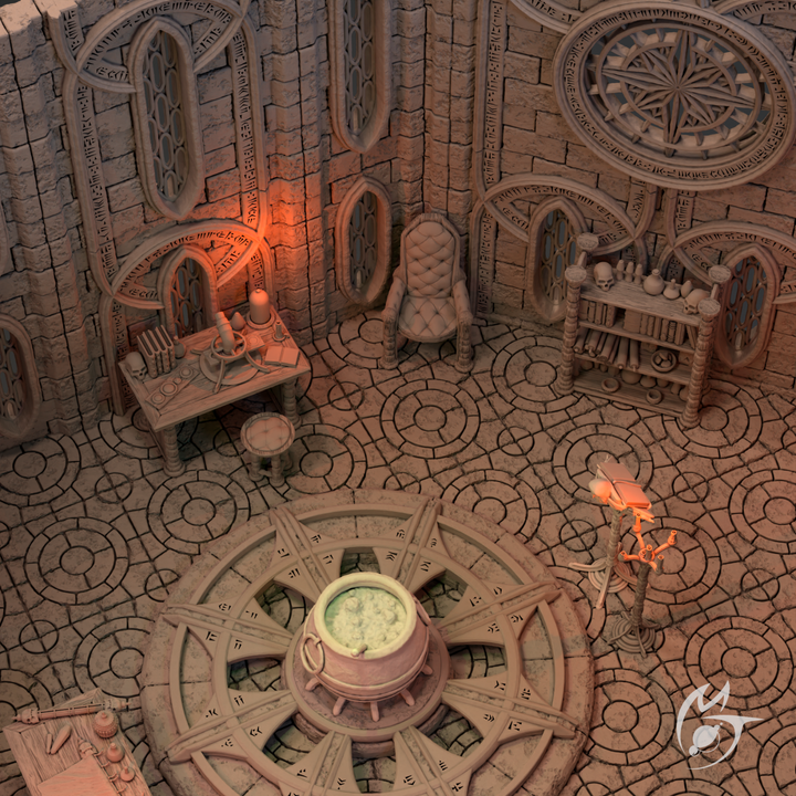 3D Printable Wizard Tower Bundle by Making Tlon