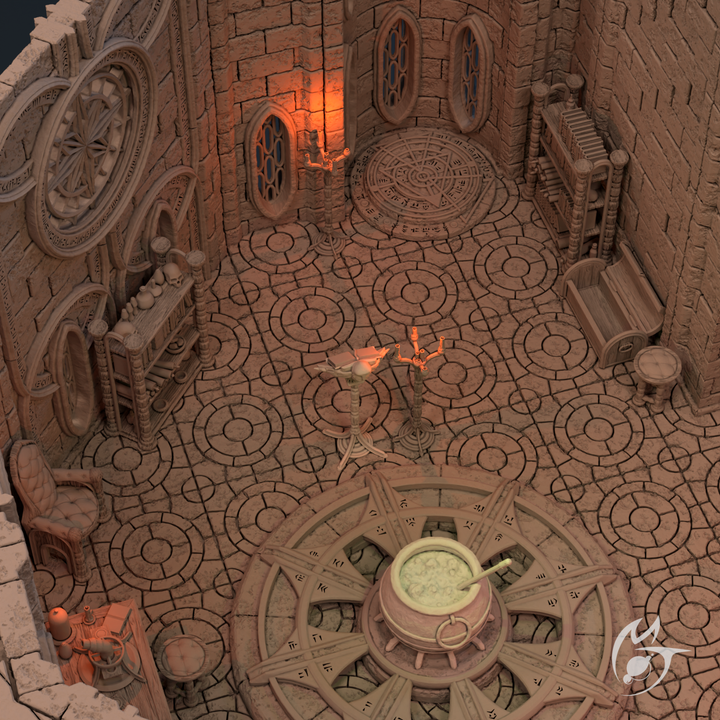 3D Printable Wizard Tower Bundle by Making Tlon