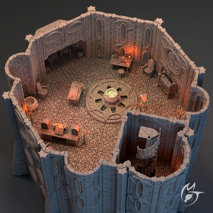 3D Printable Wizard Tower Bundle by Making Tlon