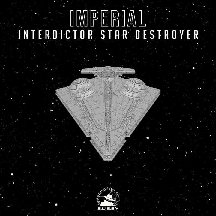 3D Printable Interdictor Star Destroyer by Slightly Used SpaceShips ...