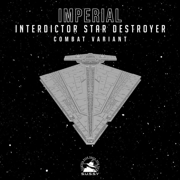 3D Printable Interdictor Star Destroyer by Slightly Used SpaceShips ...