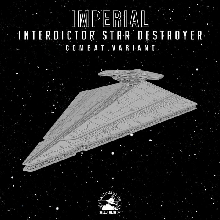 3D Printable Interdictor Star Destroyer by Slightly Used SpaceShips ...